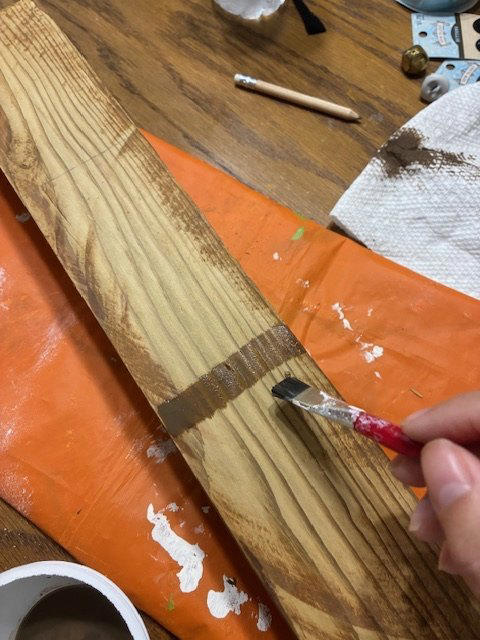 Wooden Block Scarecrow