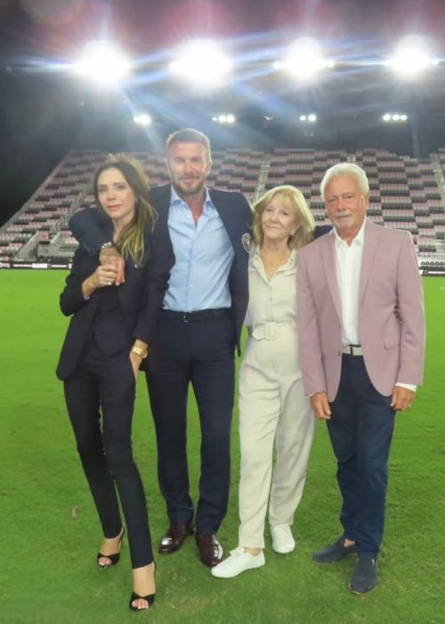 David Beckham celebrates special night with beloved mum Sandra by his side