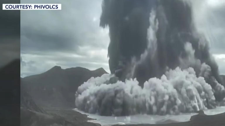 Taal Volcano erupts several times during weekend; Alert Level 1 still up