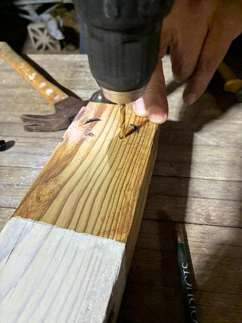 Wooden Block Scarecrow