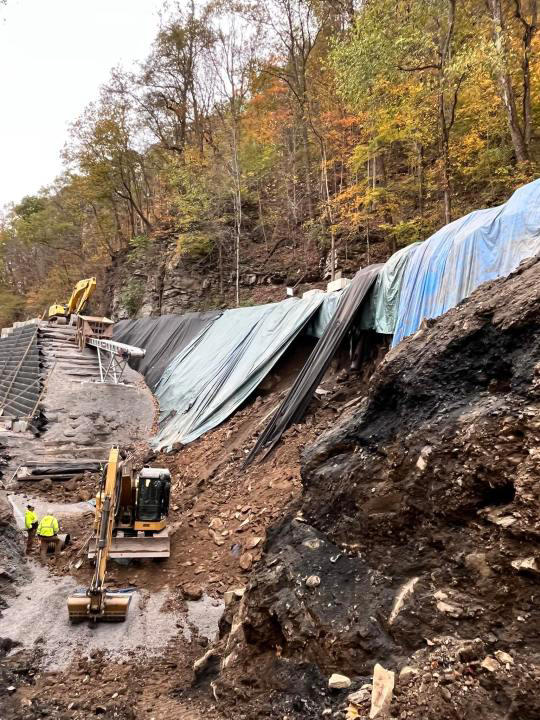 New River Gorge access road closed until spring after ‘failure’