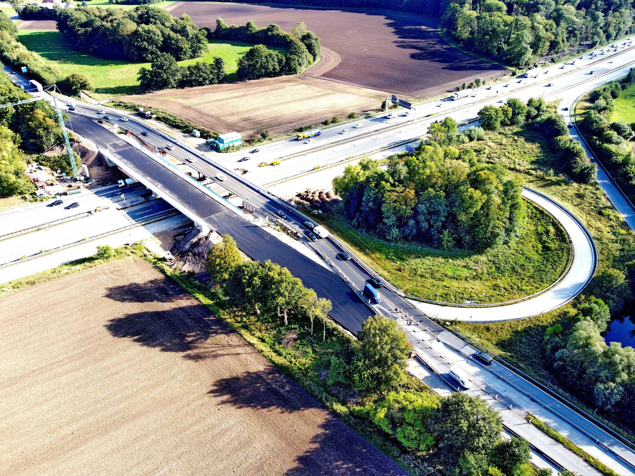 A1-Engpass bei Bargteheide: Letzte Bauarbeiten im Januar