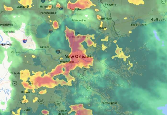 WATCH LIVE: Severe weather begins moving out of Southeast Louisiana