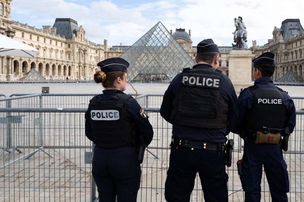 Two arrested over historic £76m heist at Louvre museum in Paris