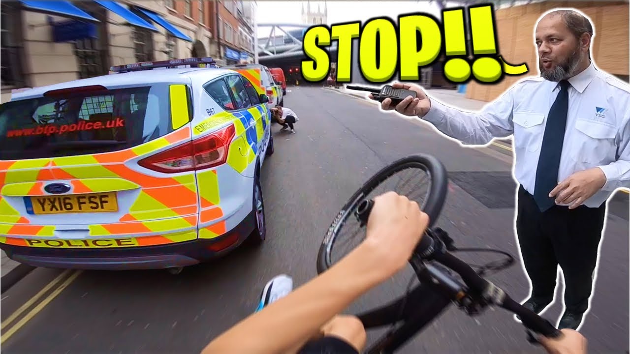 Swerving police in London from a POV perspective