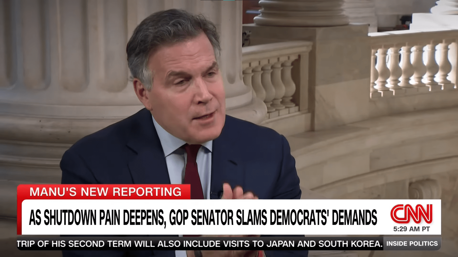 GOP senator scrambles to walk back attack calling Democrats terrorists