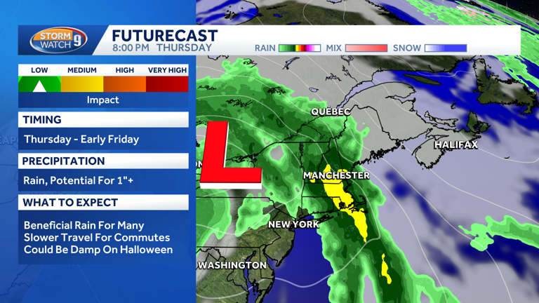 Rain expected at end of the week in New Hampshire; could trick-or ...
