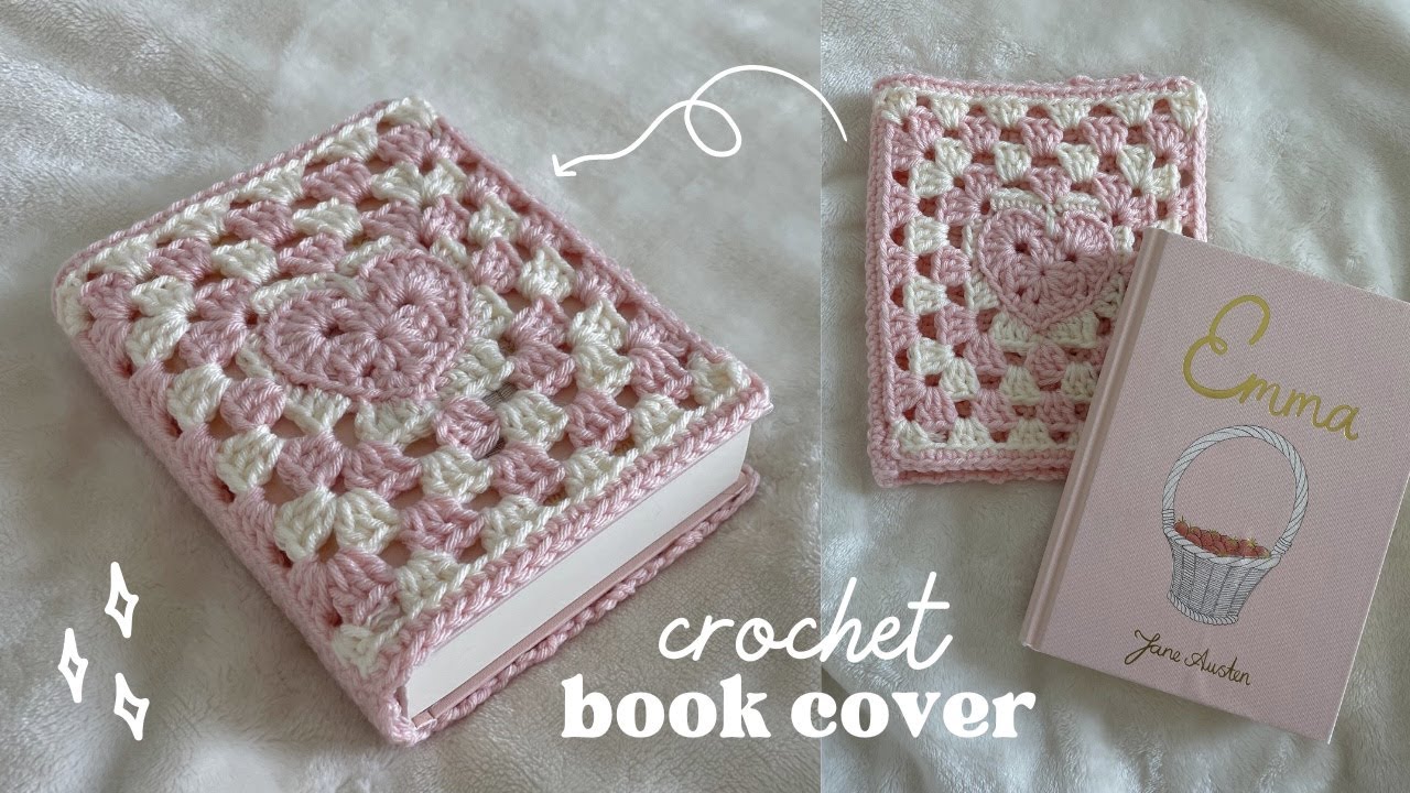 Make a Cozy Book Cover Using a Heart Granny Square