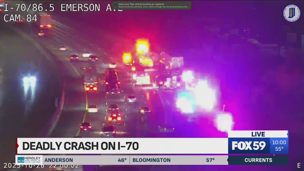 Indiana State Police investigating fatal crash on I-70 in Indianapolis