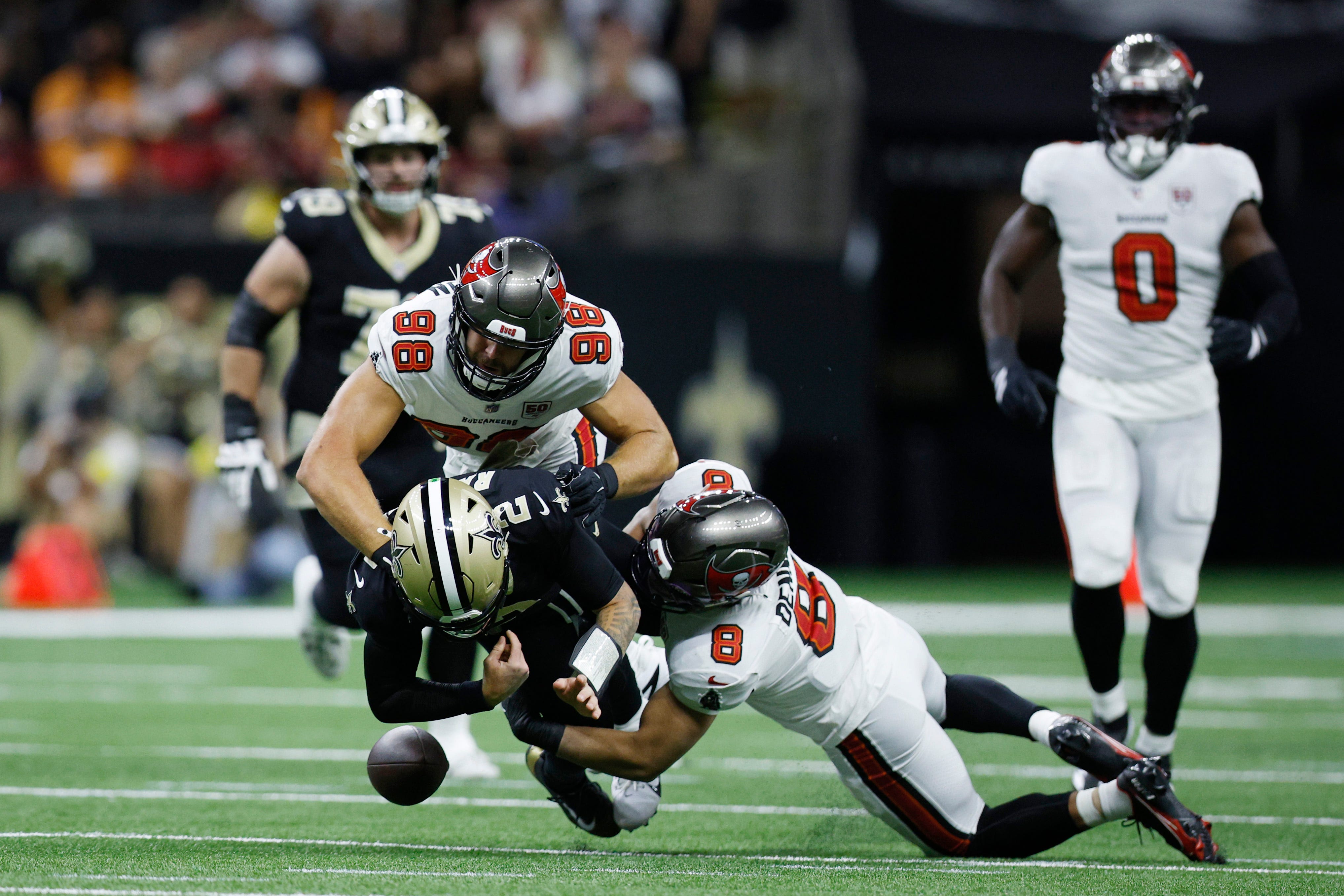 Saints-Buccaneers highlights: Spencer Rattler repeated a mistake on ...