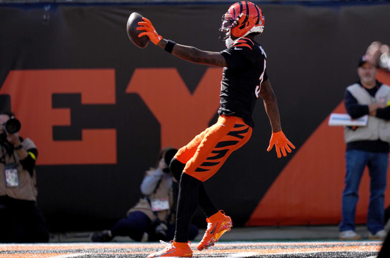 Bengals receiver Tee Higgins surpasses 5,000 career receiving yards