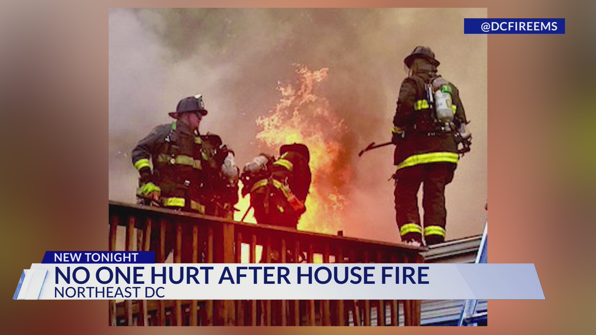 No one hurt after house catches fire in Northeast DC
