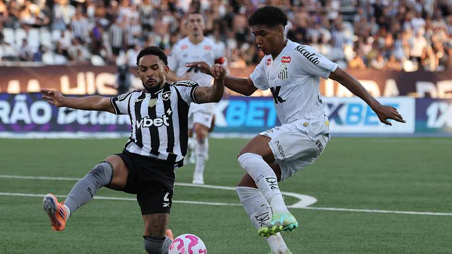 Erros defensivos marcam empate animado entre Botafogo e Santos; veja ...