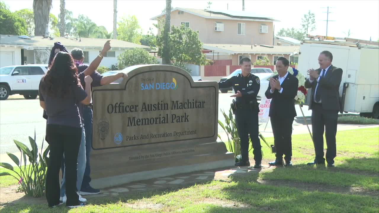 San Diego park renamed to honor fallen San Diego Police Officer Austin ...