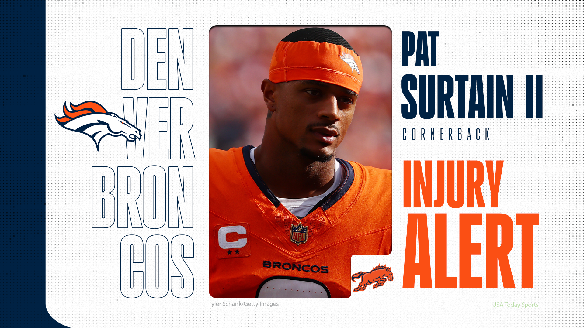 Broncos CB Pat Surtain ruled out with injury vs. Cowboys