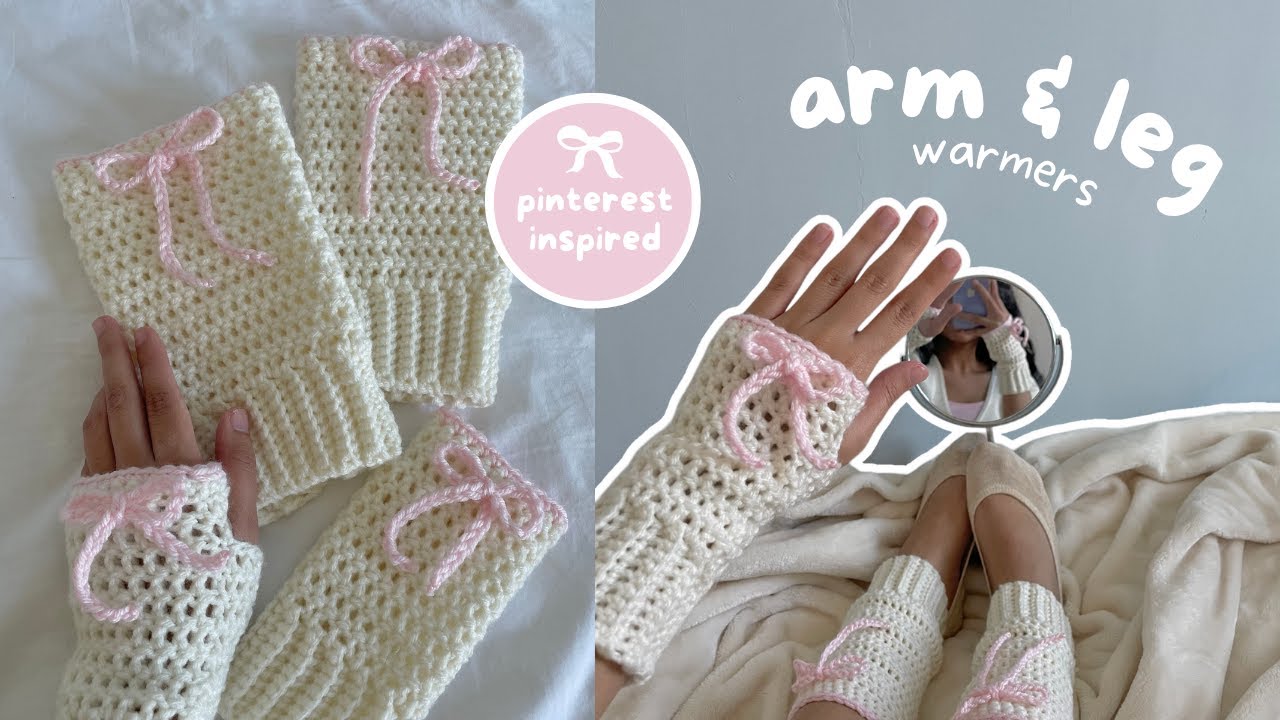 Make Your Own Cozy Bow Gloves & Leg Warmers — Step-by-Step Crochet Tips