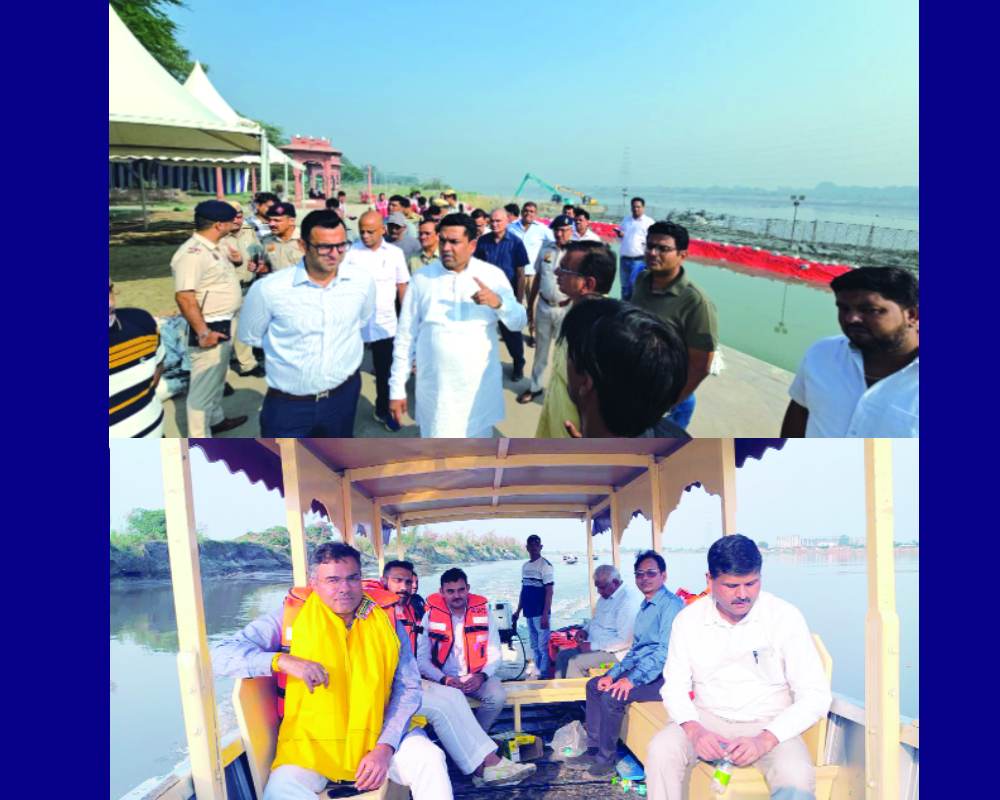 CM, ministers inspect arrangements at Chhath ghats