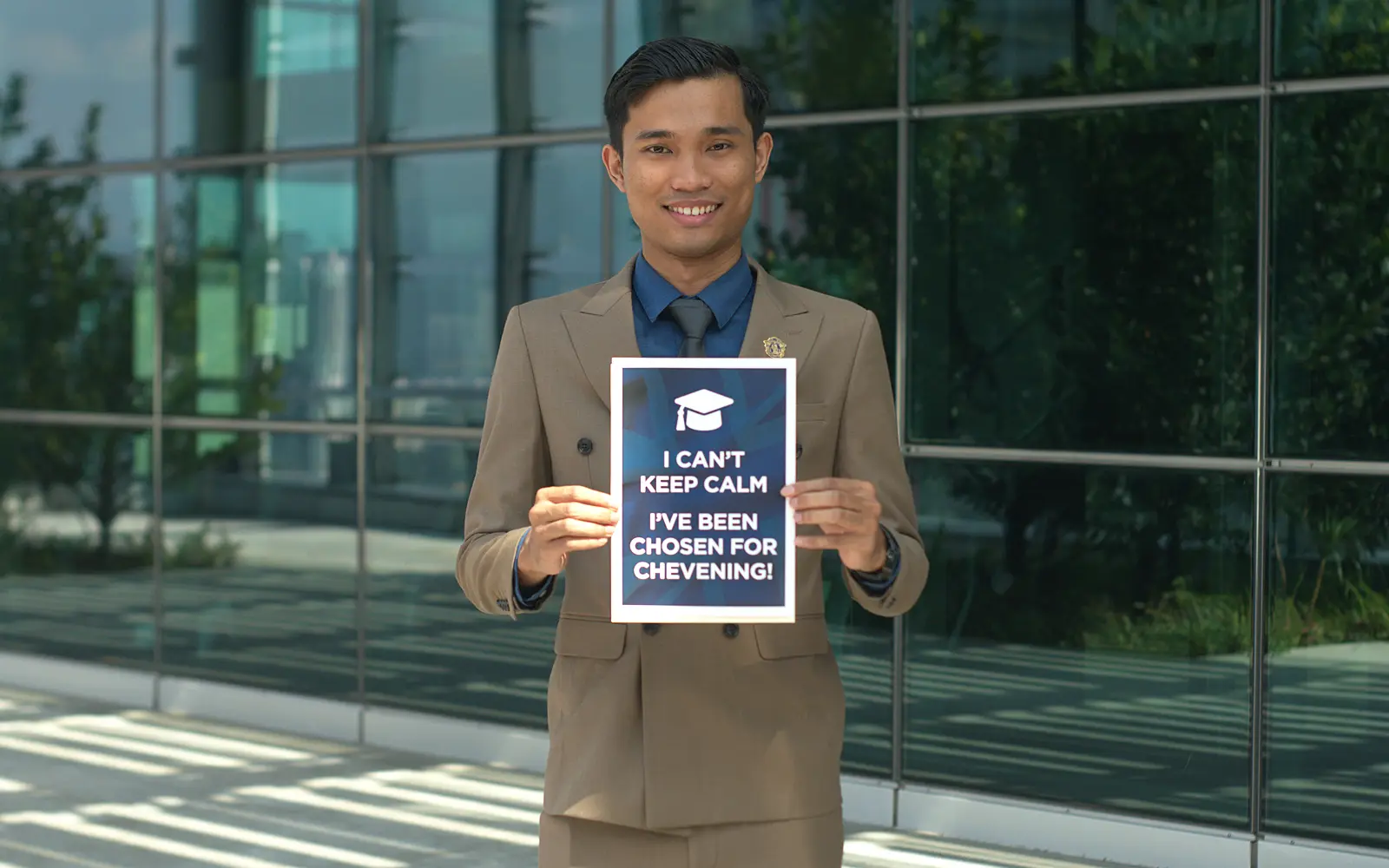 Aliff’s goes from security guard to Chevening scholar