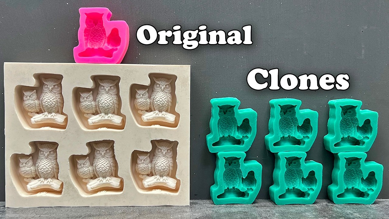 Simple silicone mold trick for easy cloning DIY