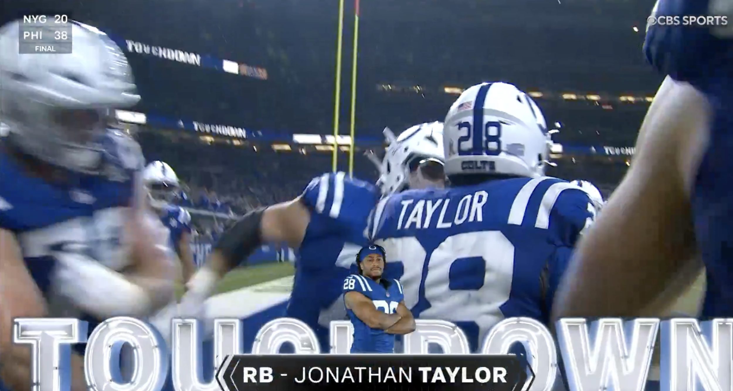 NFL announcer makes mistake on Jonathan Taylor TD