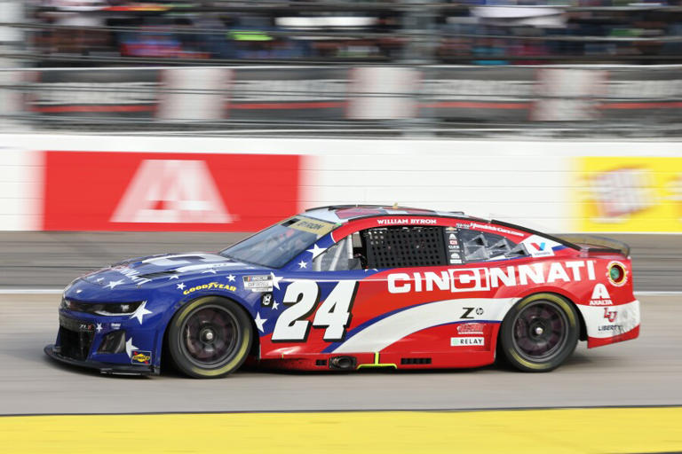 William Byron bumps Ryan Blaney aside for Martinsville victory ...