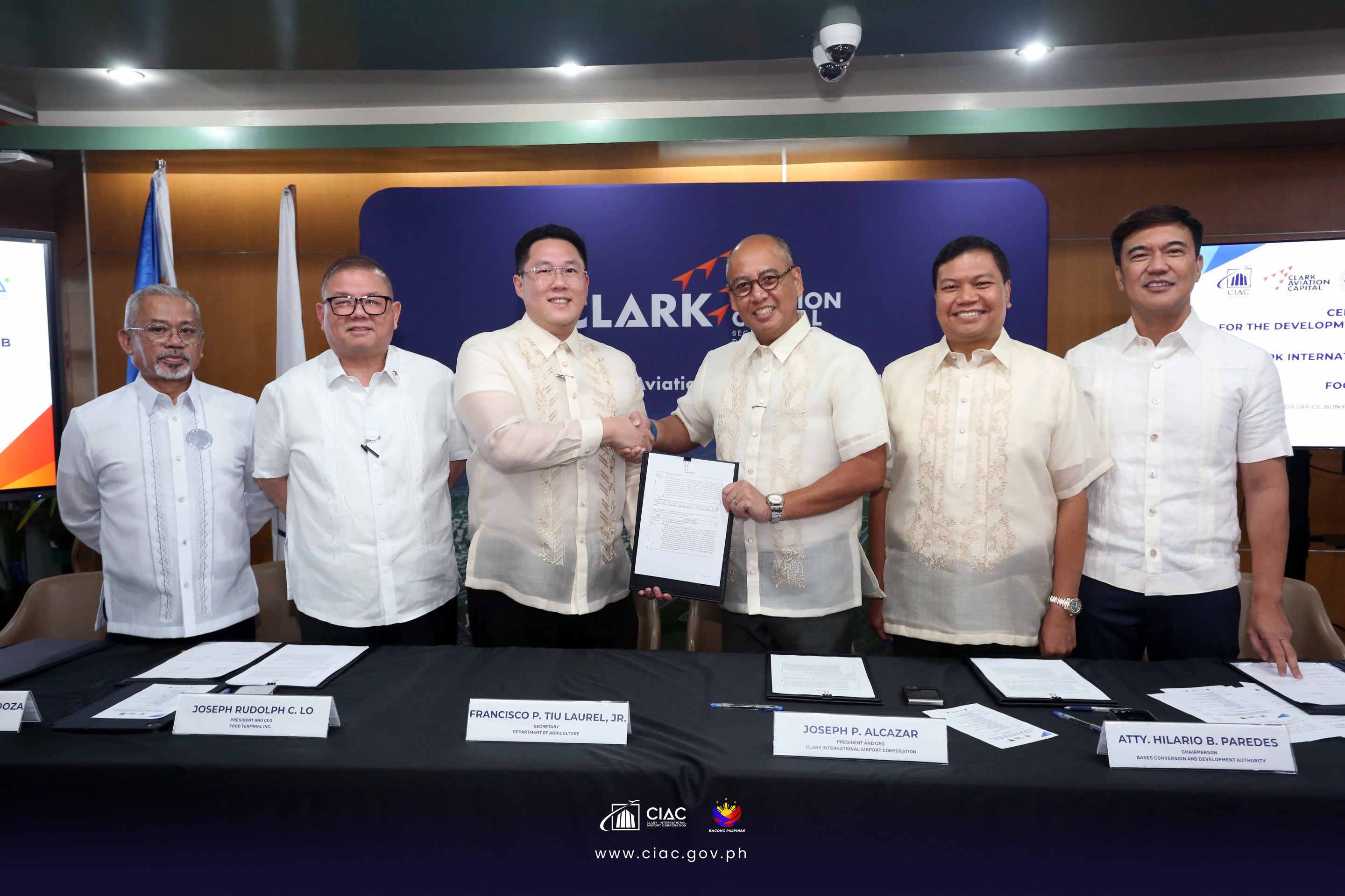 FTI, CIAC ink MOA for P3.6-B Mega Food Hub in Pampanga