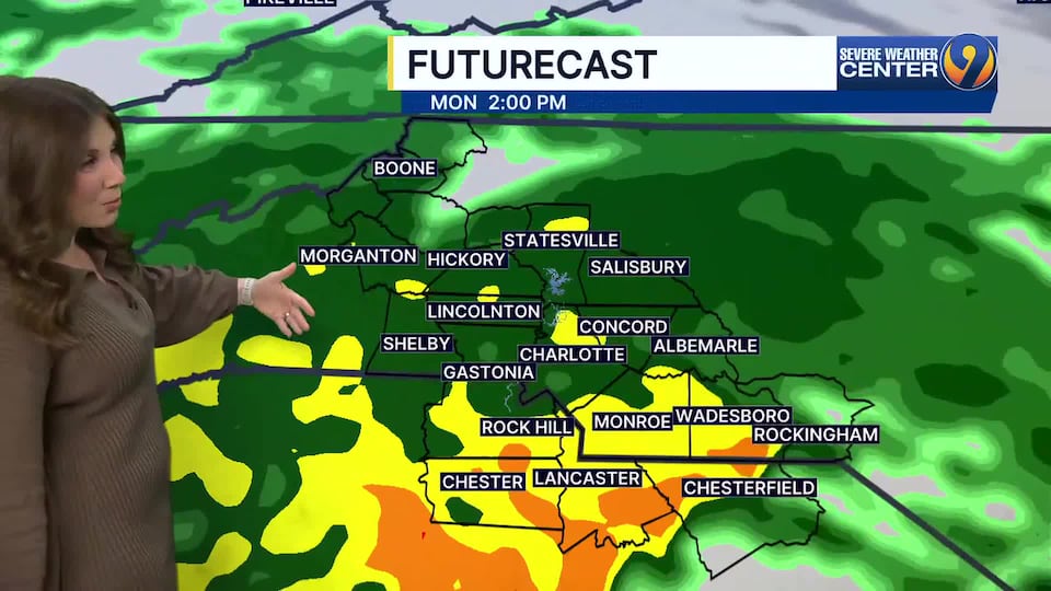 Monday morning's forecast with Meteorologist Danielle Miller