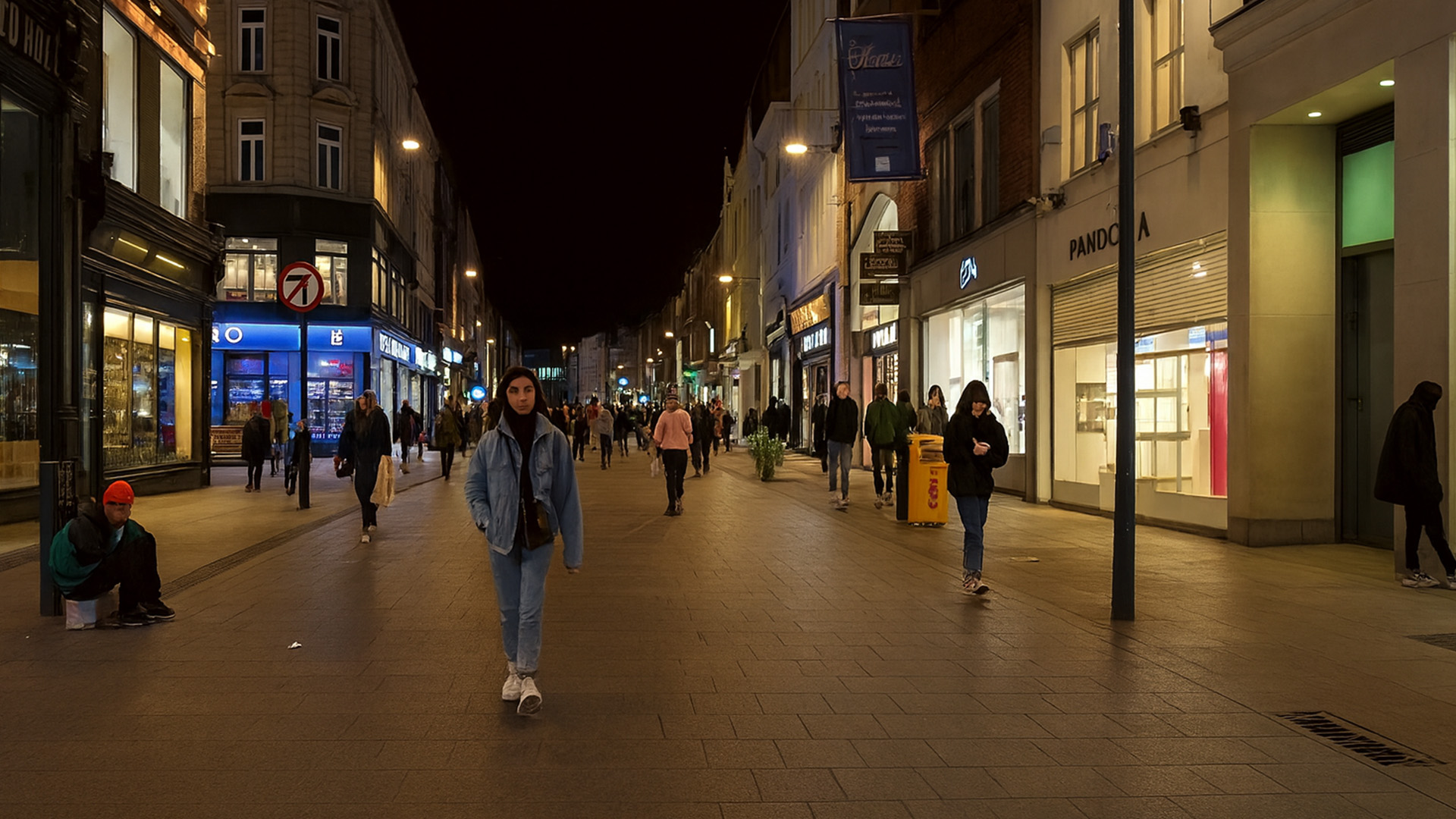 Dublin – Ruas e Luzes da Cidade à Noite em 4K