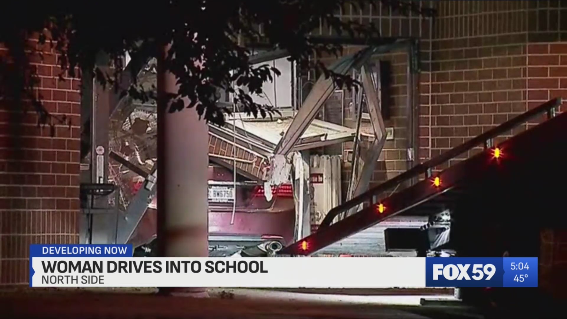 Car crashes into Spring Mill Elementary School