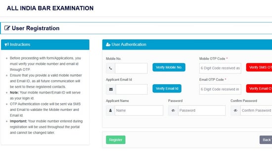 AIBE 20 registration window closes tomorrow at allindiabarexamination ...