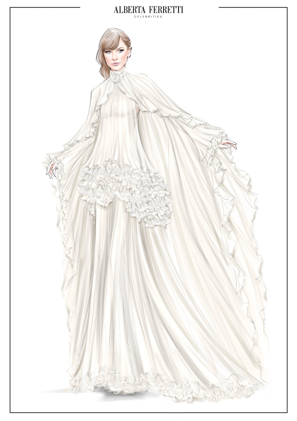 Designers Sketch Their Suggestions for Taylor Swift's Wedding Dress