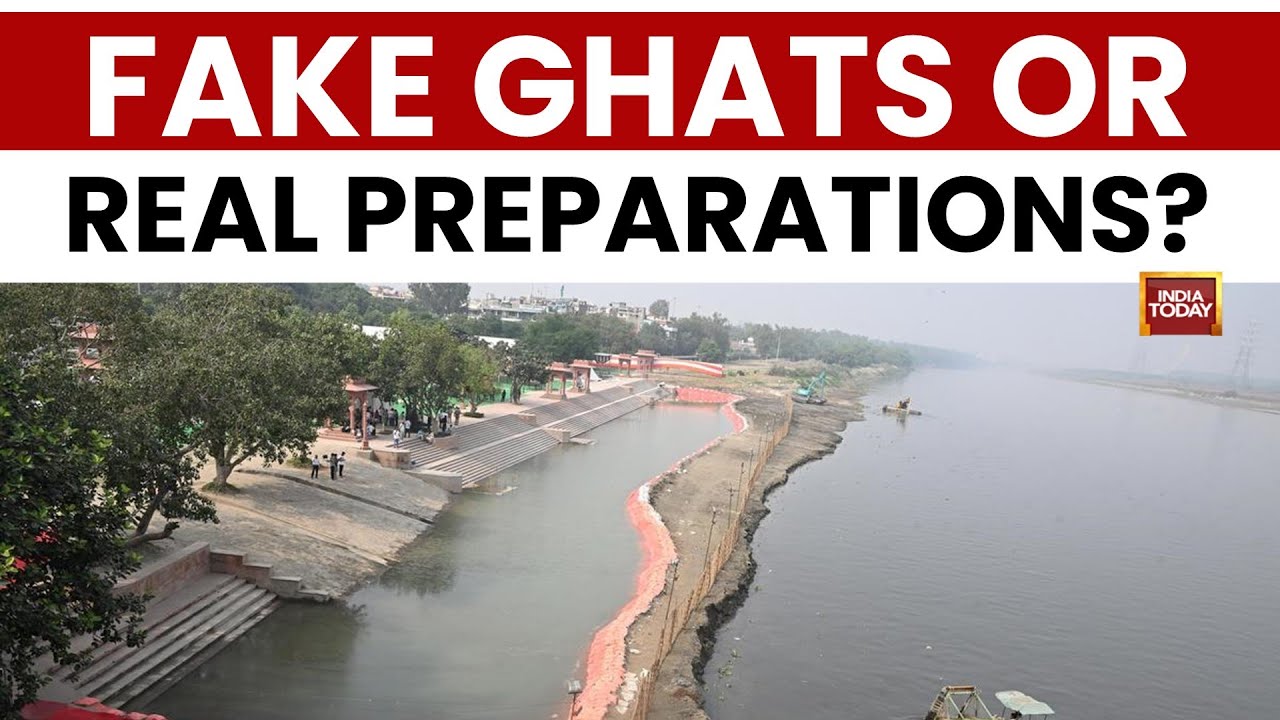 Yamuna Politics: BJP's Rekha Gupta, AAP Clash Over 'Artificial' Ghats ...