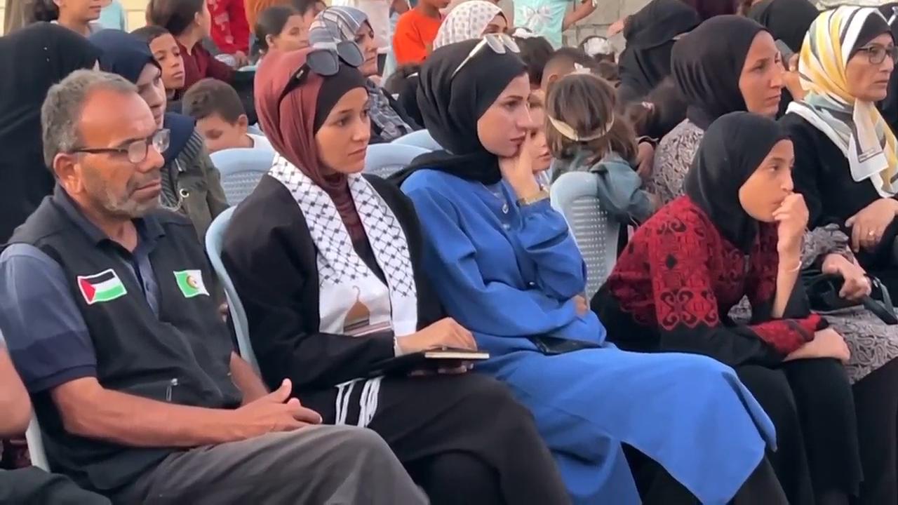 Palestinians gather to watch award-winning film about young girl in ...