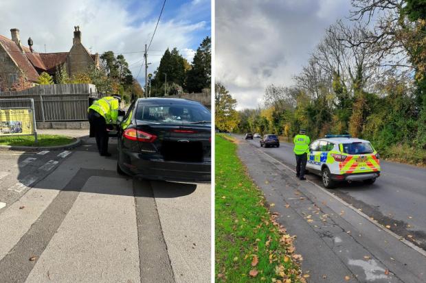 Police wait to catch speeding drivers on roads through town