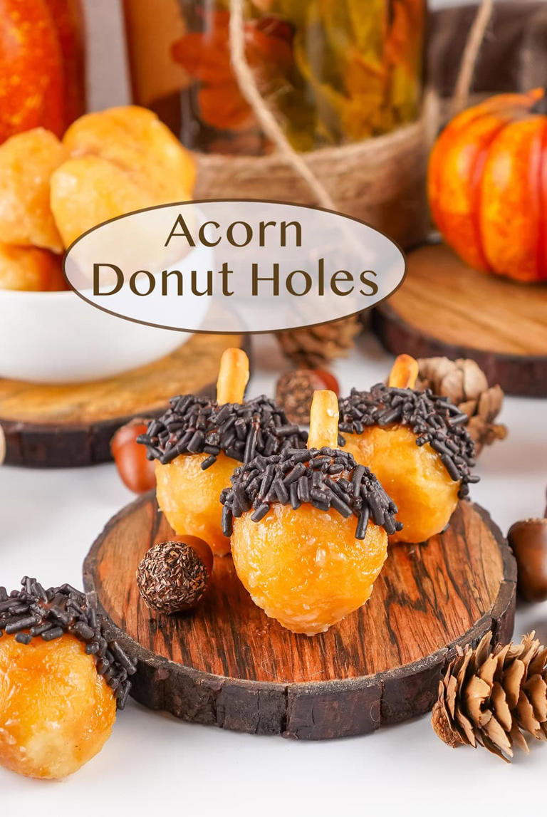 Acorn donut holes
