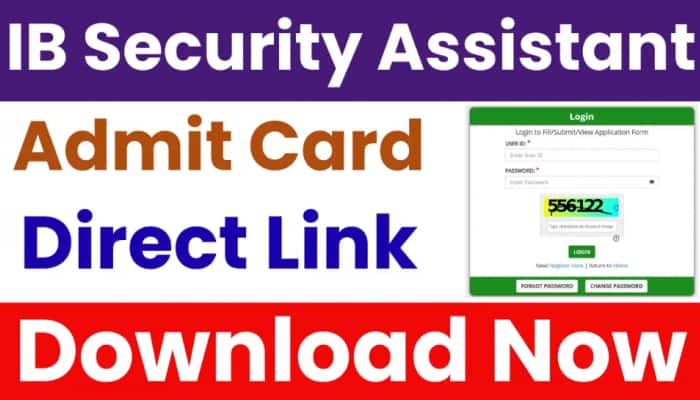 IB Security Assistant MT Admit Card 2025 Released: Check How To ...