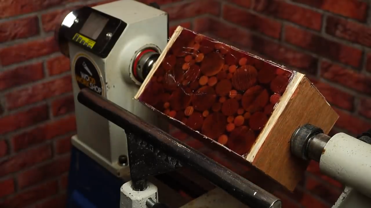 Woodturning a vase from another world