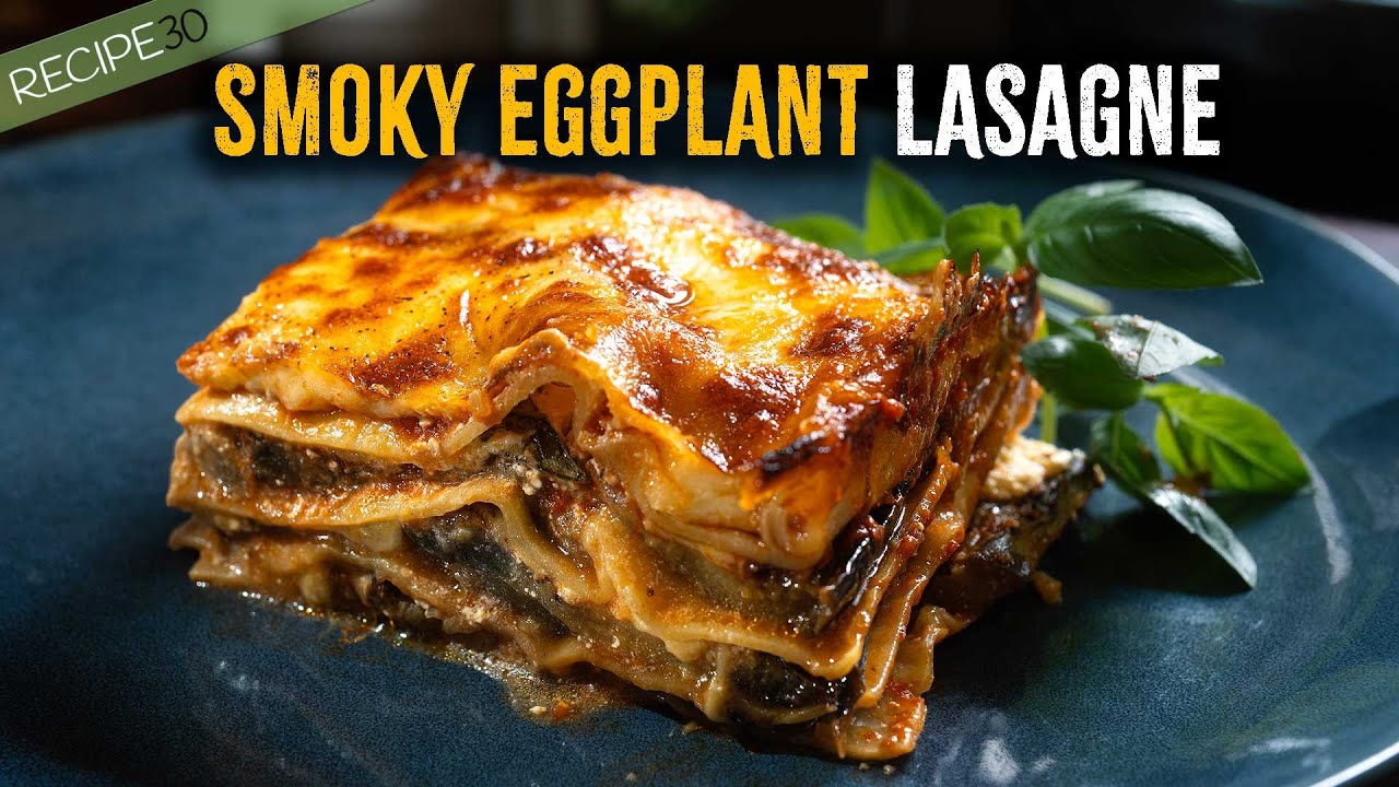 I made the creamiest eggplant lasagne 🍆