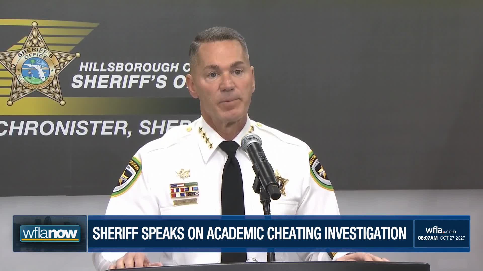 Sheriff Chronister addresses investigation involving academic cheating ...