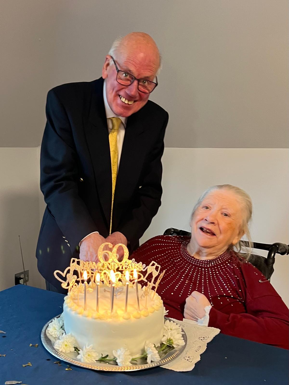 Couple celebrate 60 years of marriage at Methven House Care Home