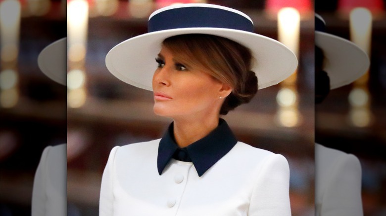 Melania Trump's Bold Wide-Brimmed Hats Continue To Steal The Spotlight