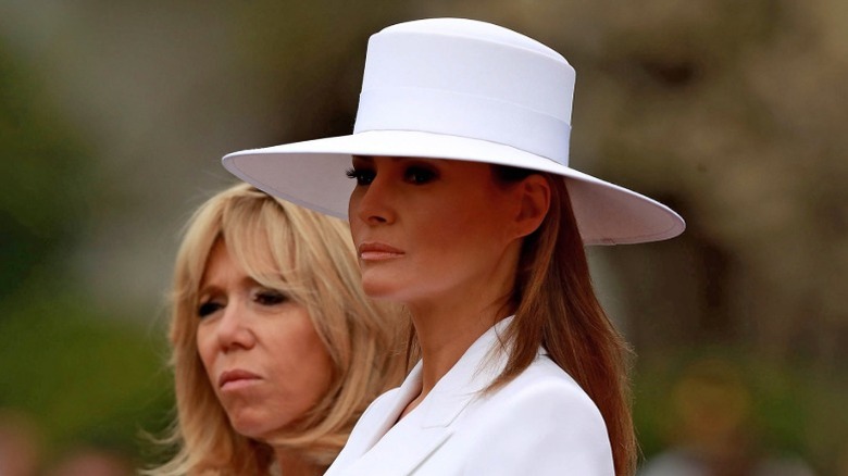 Melania Trump's Bold Wide-Brimmed Hats Continue To Steal The Spotlight