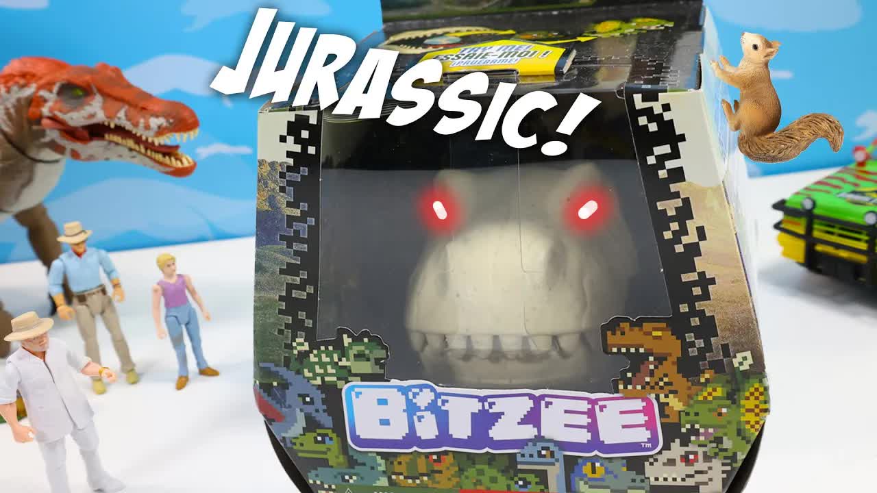 Jurassic World electronics! Bitzee and Tamagotchi pixel dinosaurs review