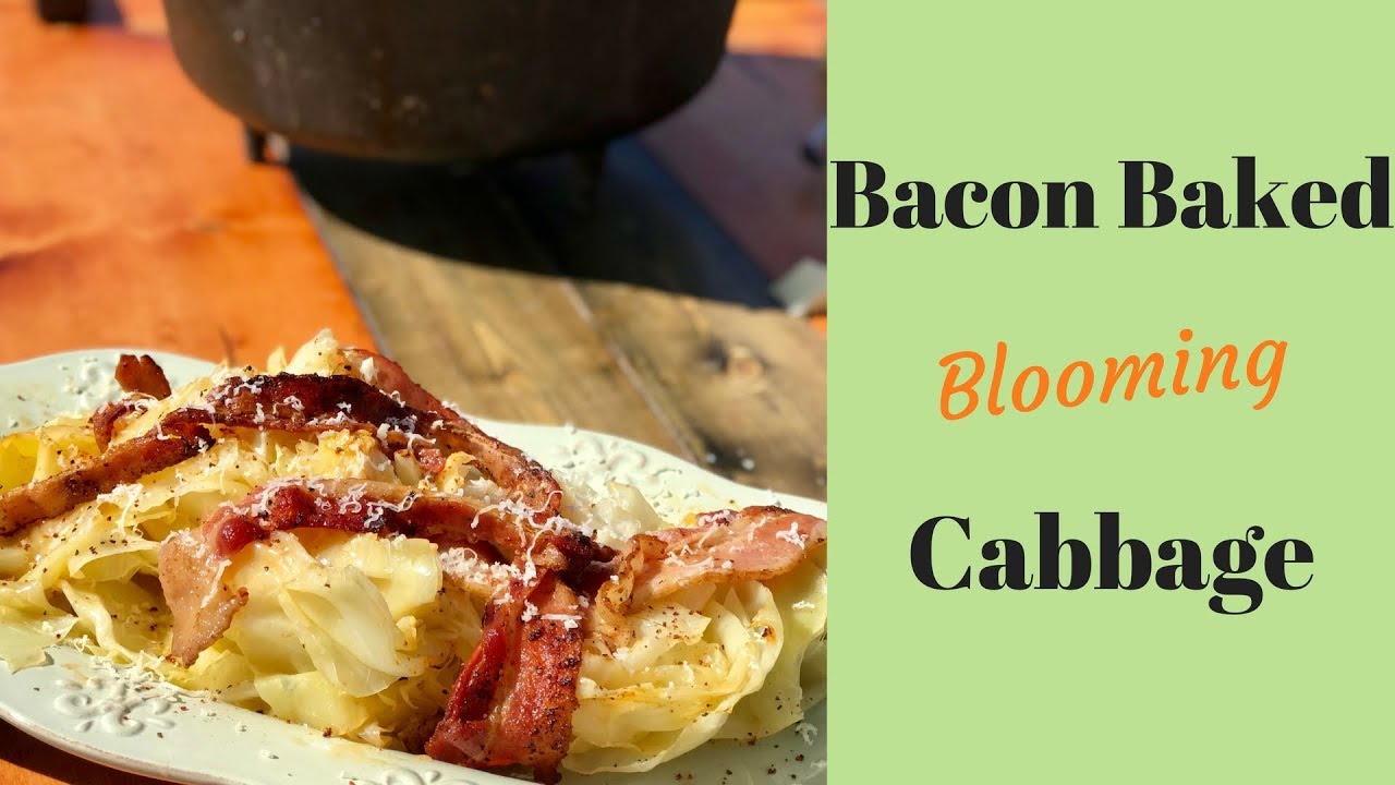 How to Cook a Crispy Bacon Blooming Cabbage in the Oven