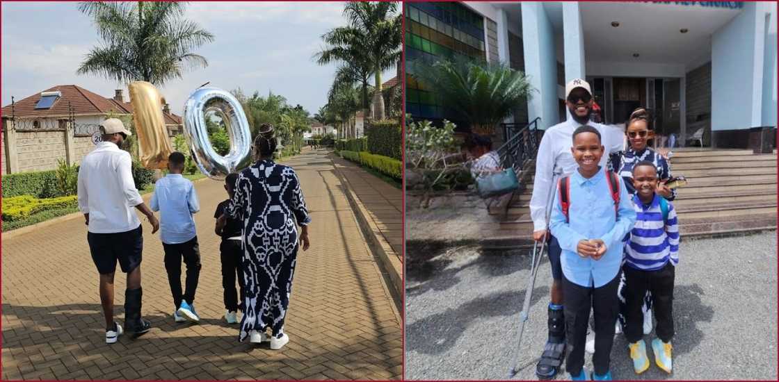 Janet Mbugua and ex-husband Eddie Ndichu reunite for son's birthday, share lovely snaps together