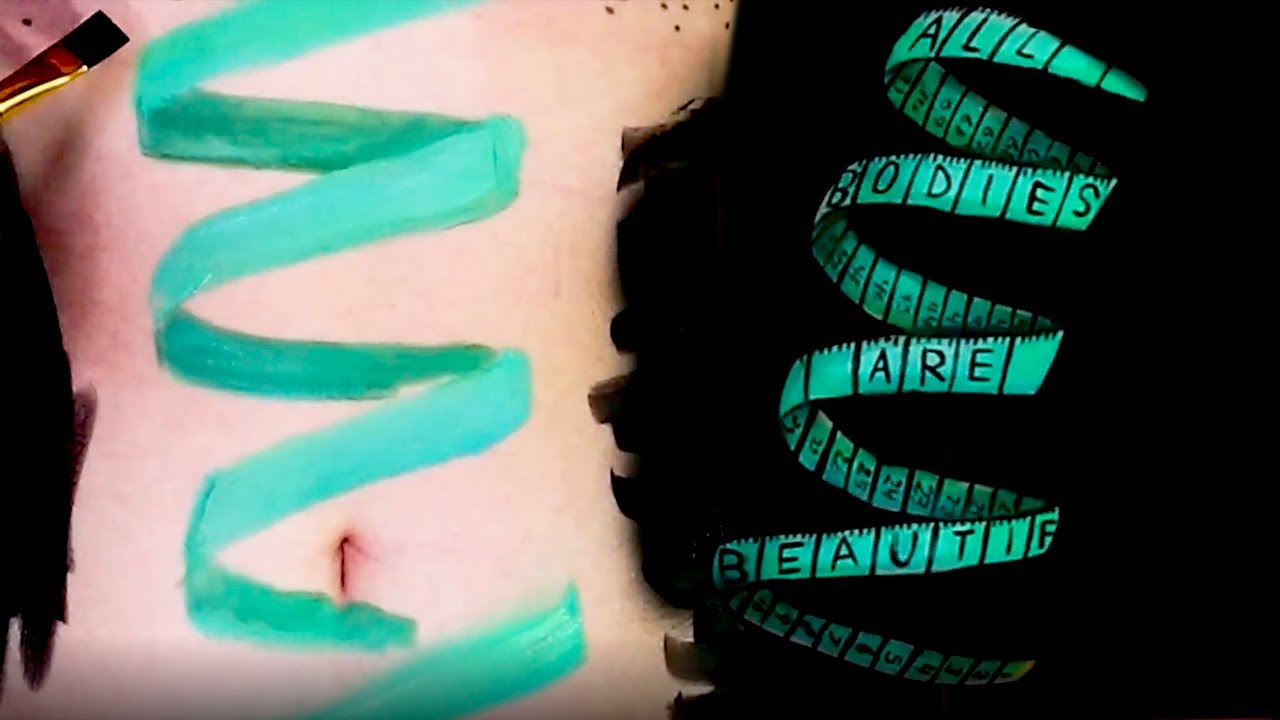True body image expressed with body paint