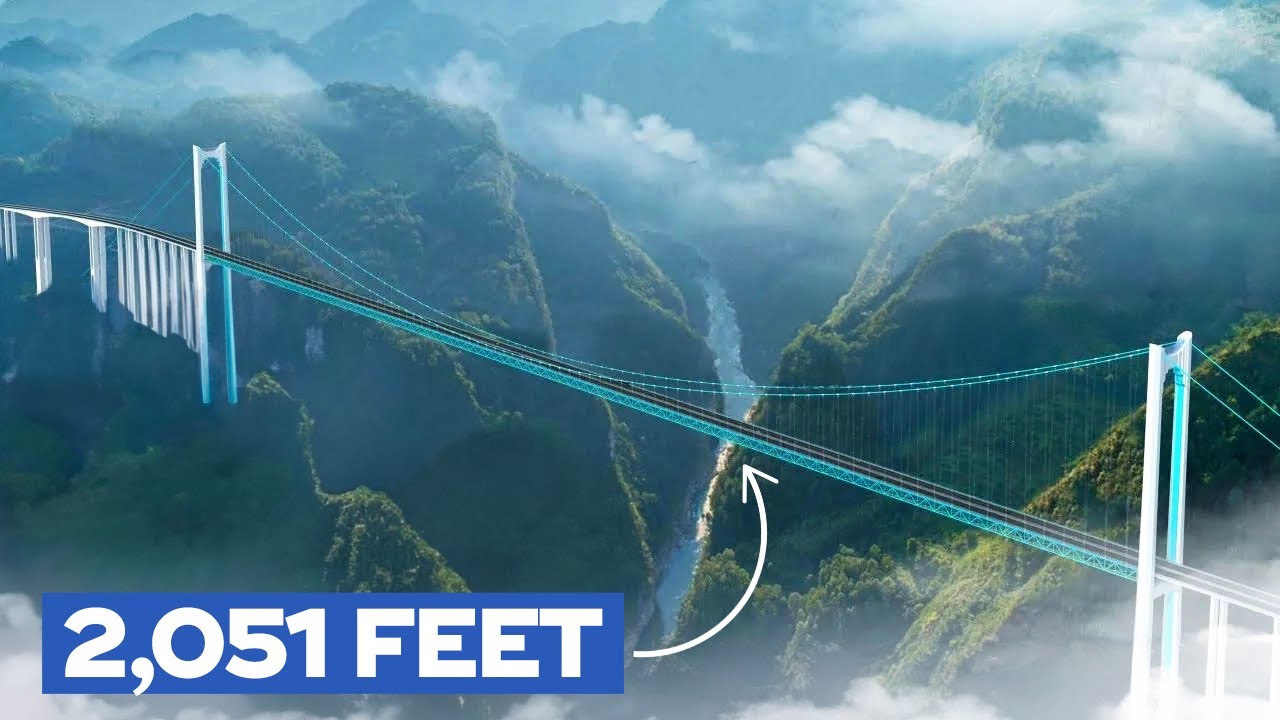 Inside the World’s Highest Bridge | Huajiang Canyon Nearly Complete