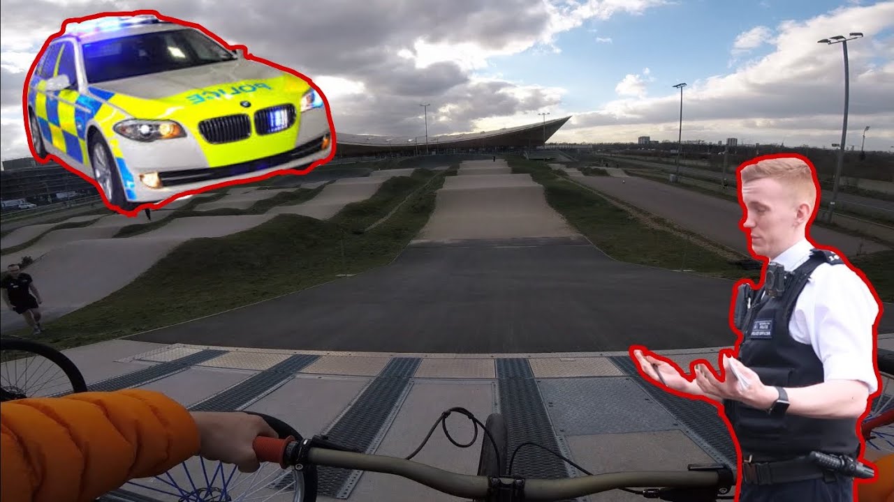 Sneaking inside Olympic race track caught on cam