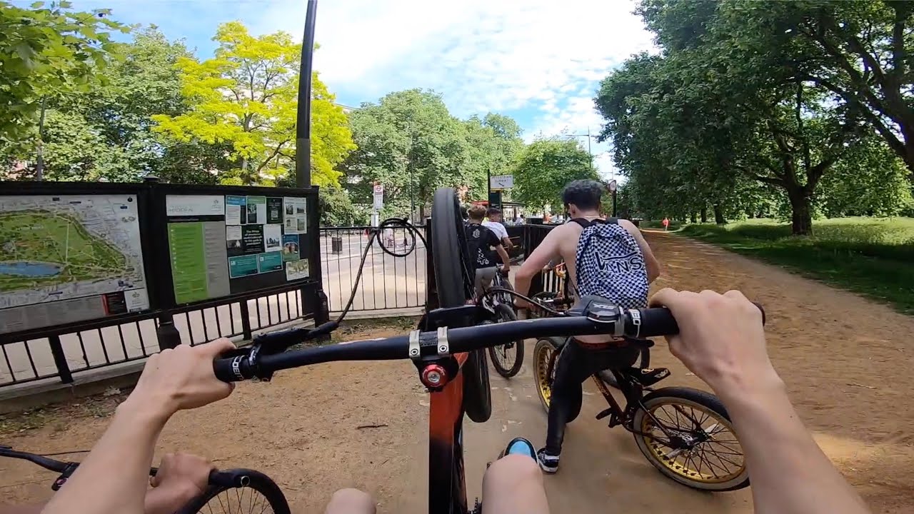 Insane GoPro POV wheelie session in city