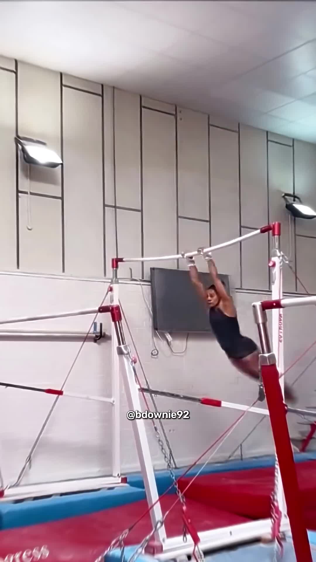 Standing on the bar is crazy